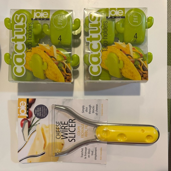 Joie | Kitchen | Joie Cheese Wire Slicer And Two Packs Of Cactus Taco ...